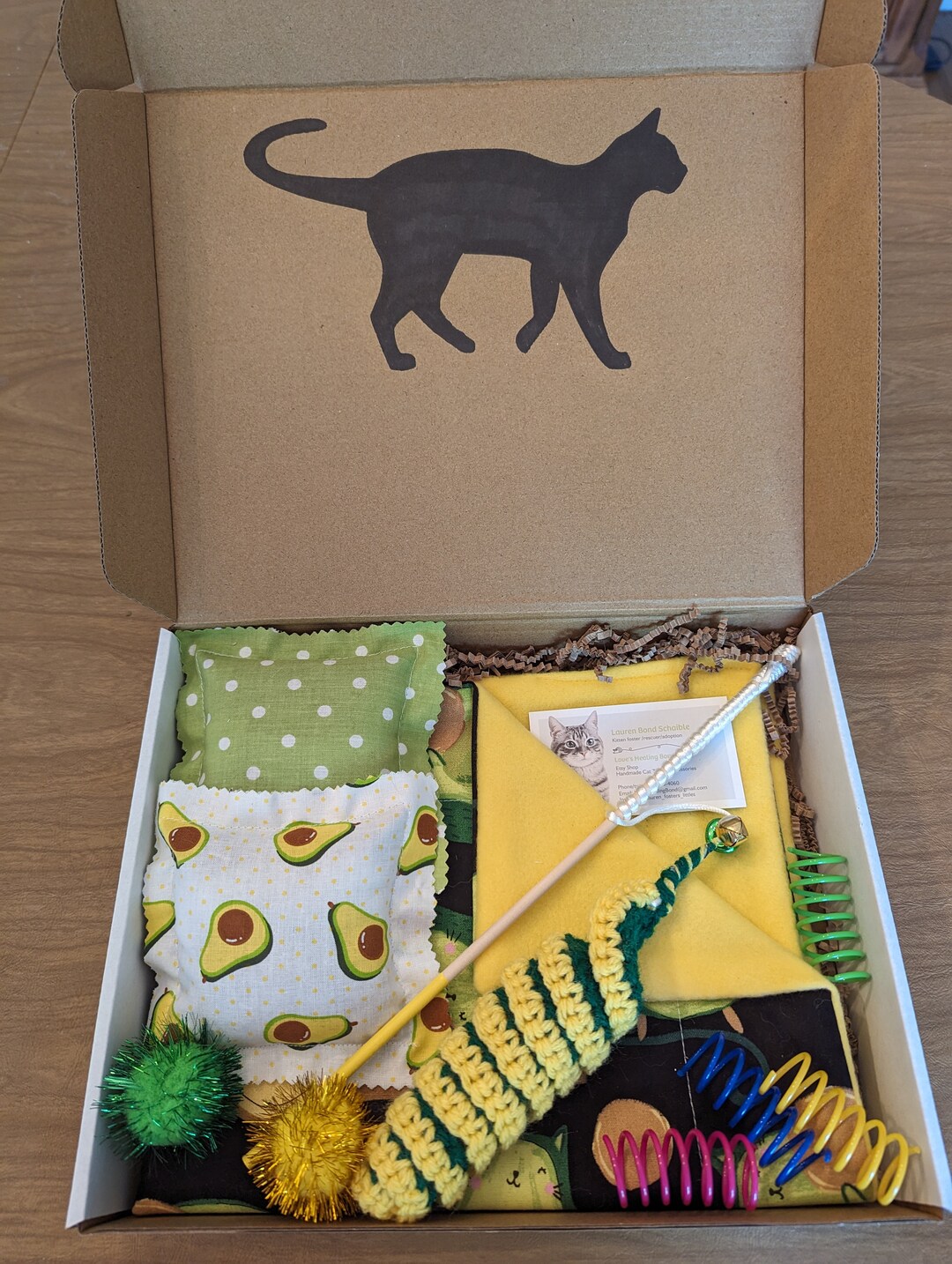 Avocado Catnip Box Gift for Cat Lover Gift for Cat Mom Cat Toys for Cat ...
