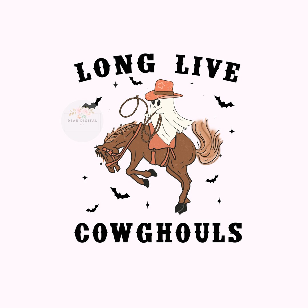 Long Live Cowghouls PNG, Western Halloween PNG, Western Ghost PNG, Cute ...