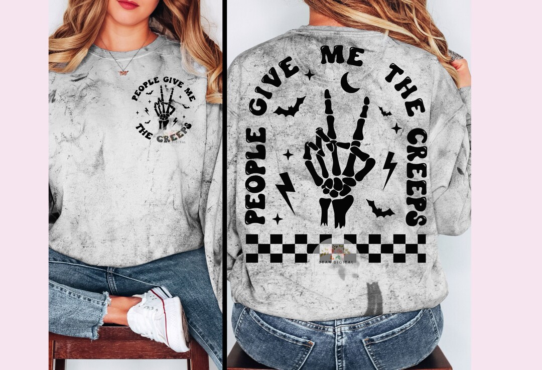 People Give Me the Creeps Svg Hand Skeleton Svg Skeleton - Etsy