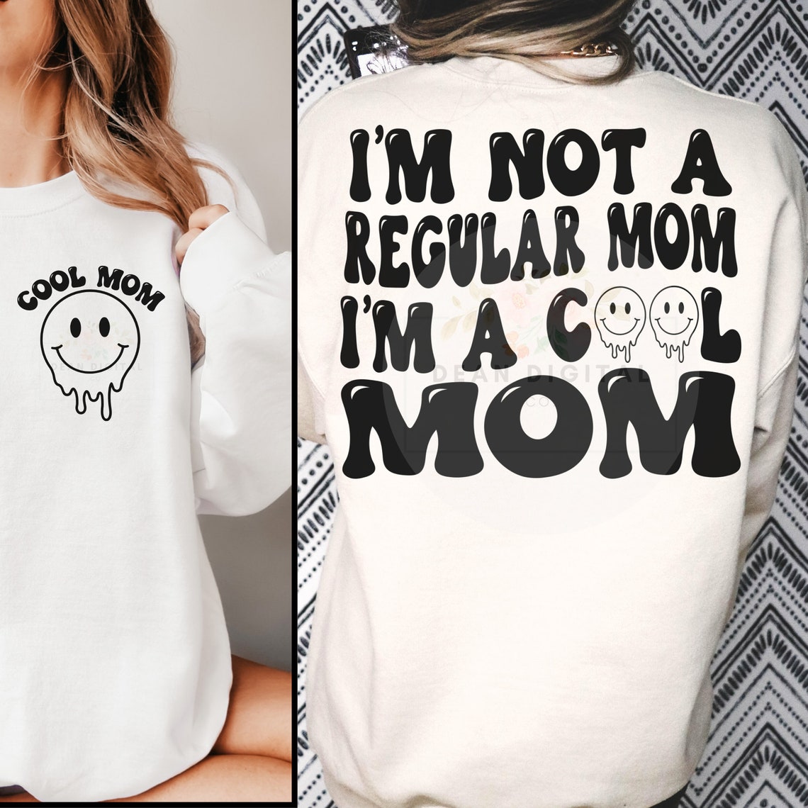 PNG SVG I'm Not a Regular Mom I'm A Cool Mom Shirt - Etsy