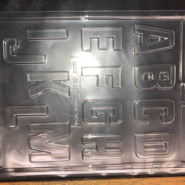 Chocolate Letter Mold - Etsy