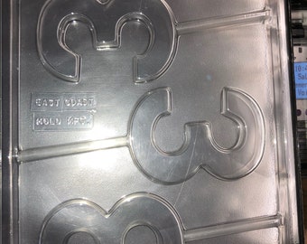 L048 Number 3 Three Lolly Lollipop Chocolate Candy Soap Mold - Etsy