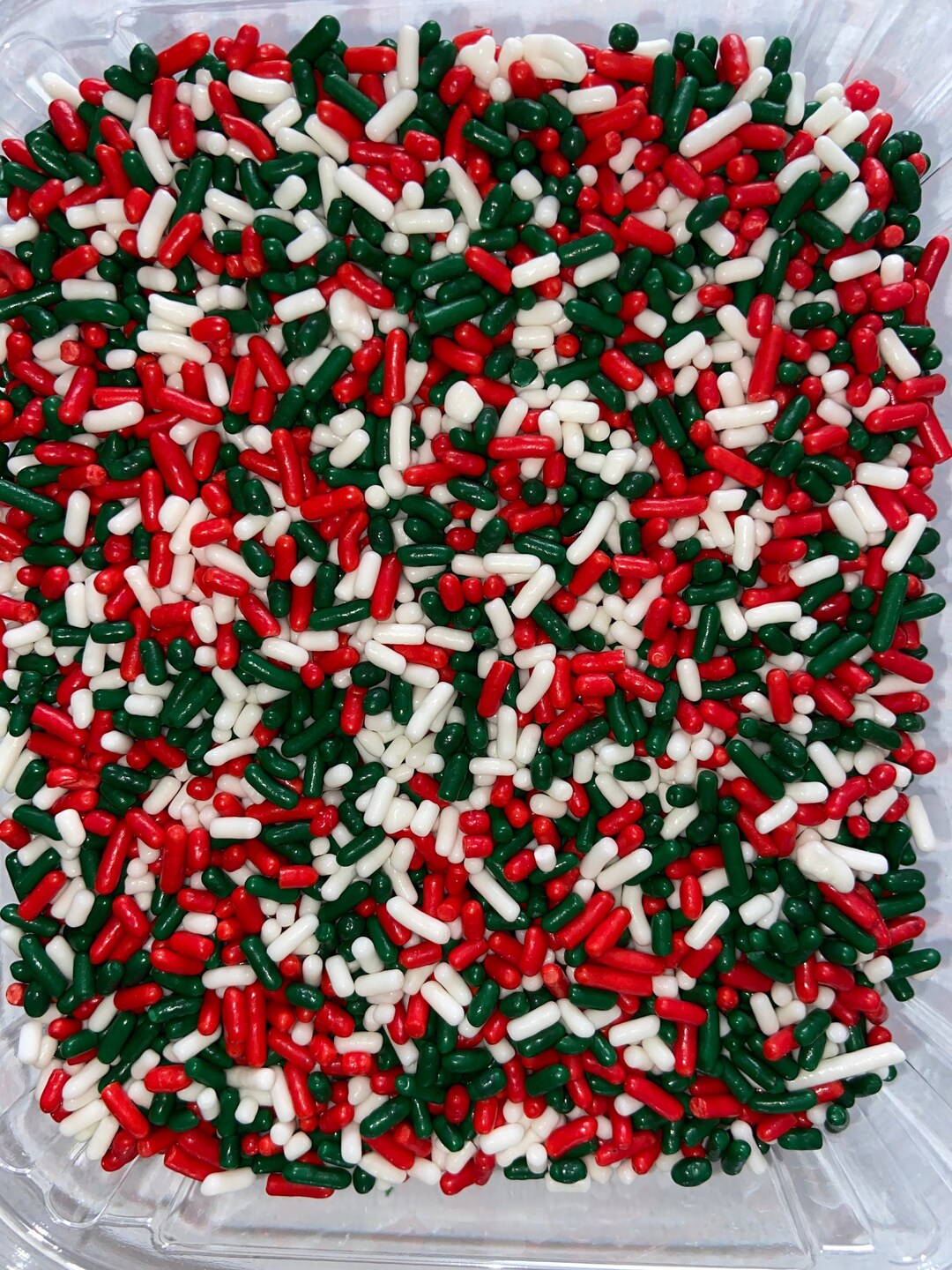 RED, GREEN, & WHITE Sprinkle Mix - Etsy