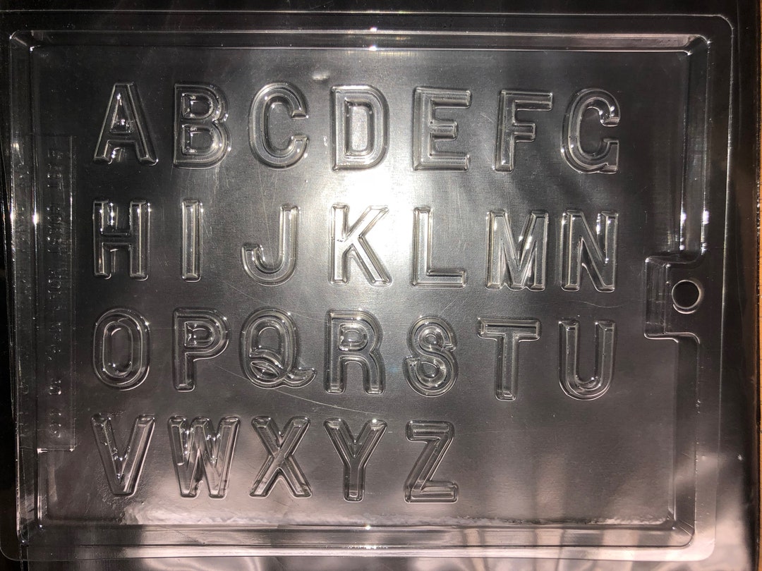 ALPHABET CHOCOLATE MOLD - Etsy