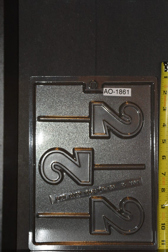 NUMBER 2 WITH EDGE pop mold | Etsy