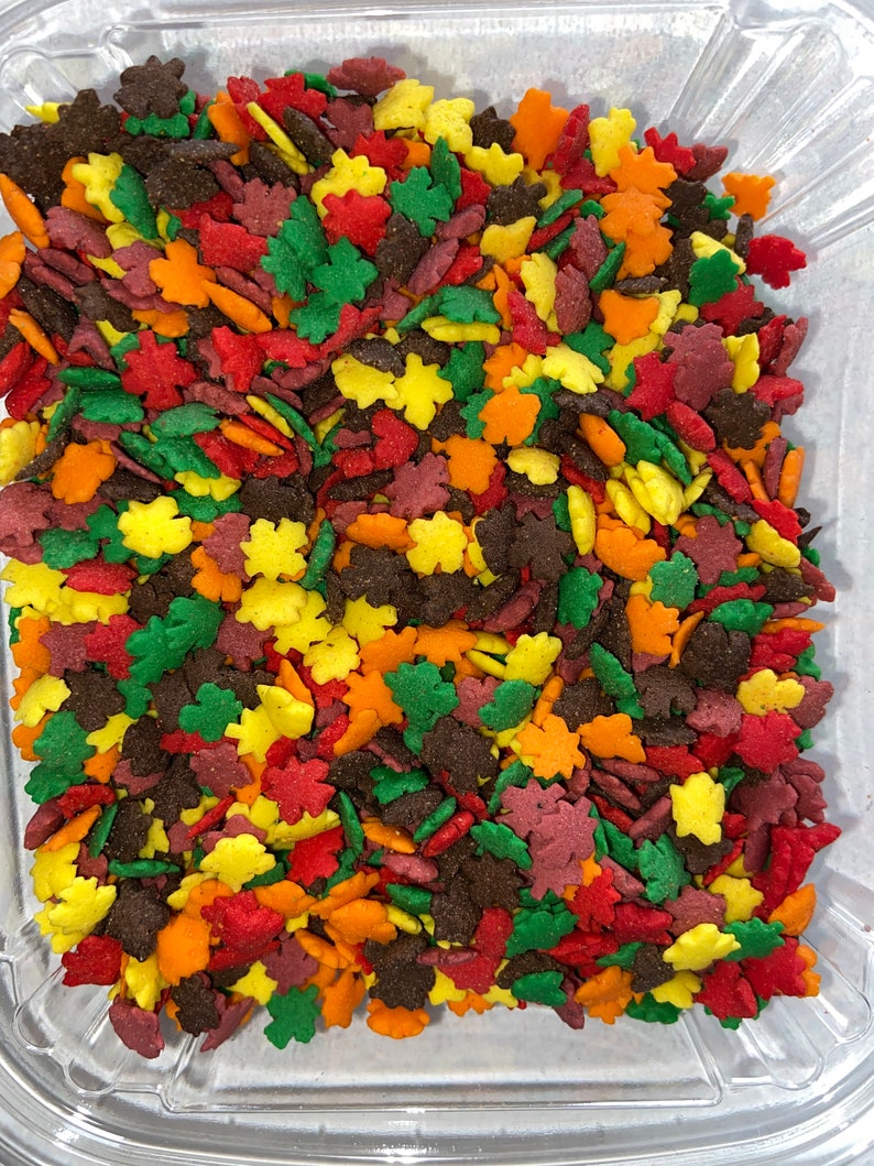 FALL LEAF SHAPE sprinkles | Etsy