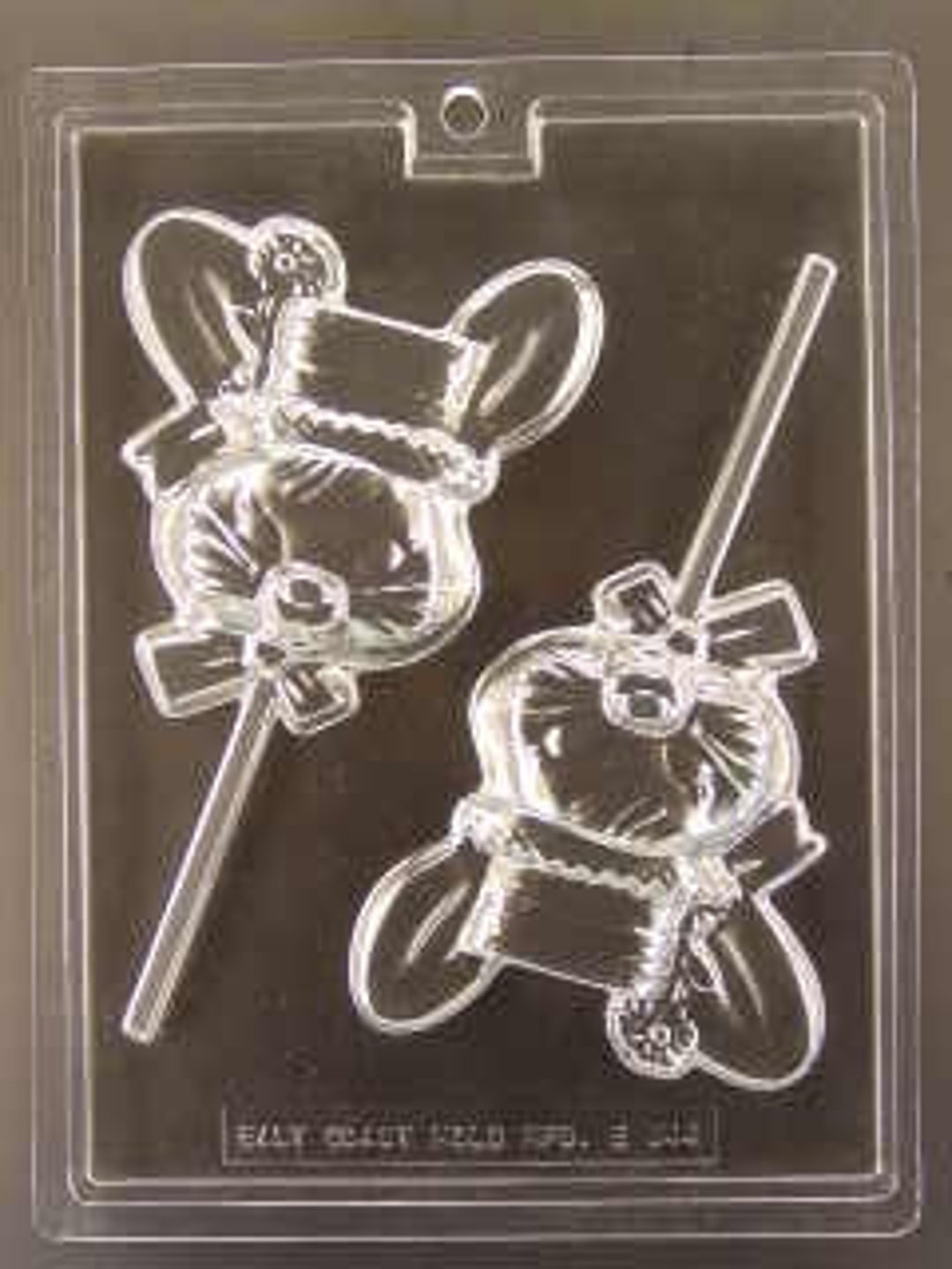 RABBIT W/ BONNET POP Mold - Etsy