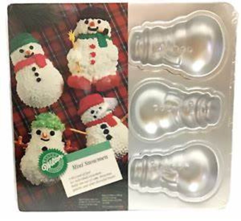 MINI SNOWMAN CAKEPAN - Etsy