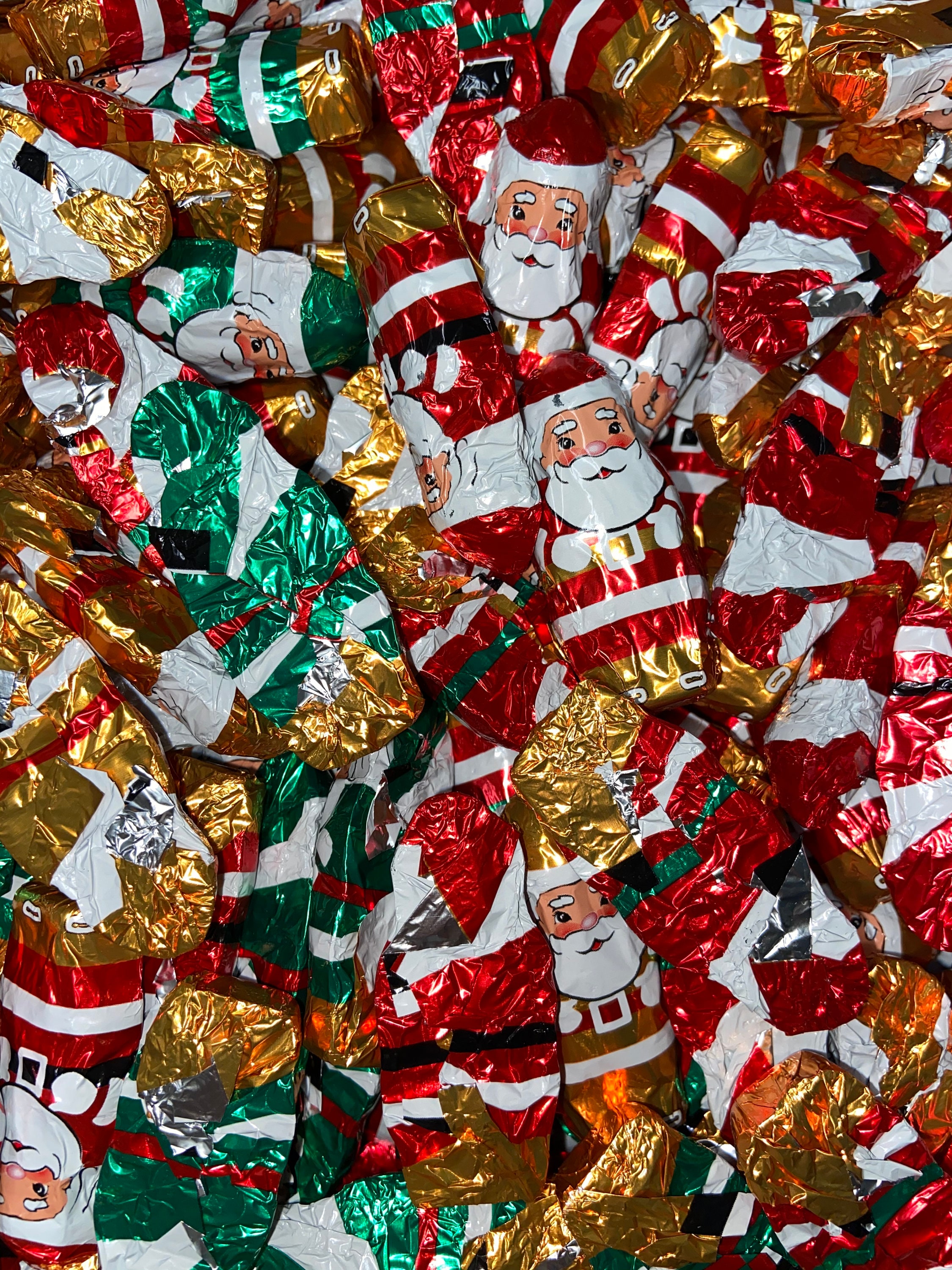 MILK CHOCOLATE SANTA Foils - Etsy