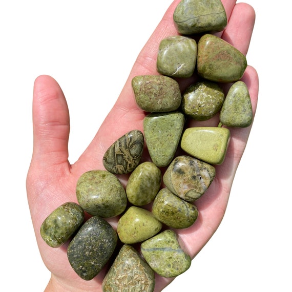 Epidote Tumbled Crystal Healing Stone Healing Crystals | Etsy
