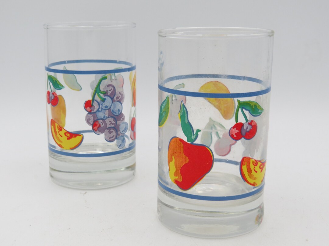 Corelle Fruit Basket Juice Glasses, 6 Oz, Set of 2, Corelle Fruit ...