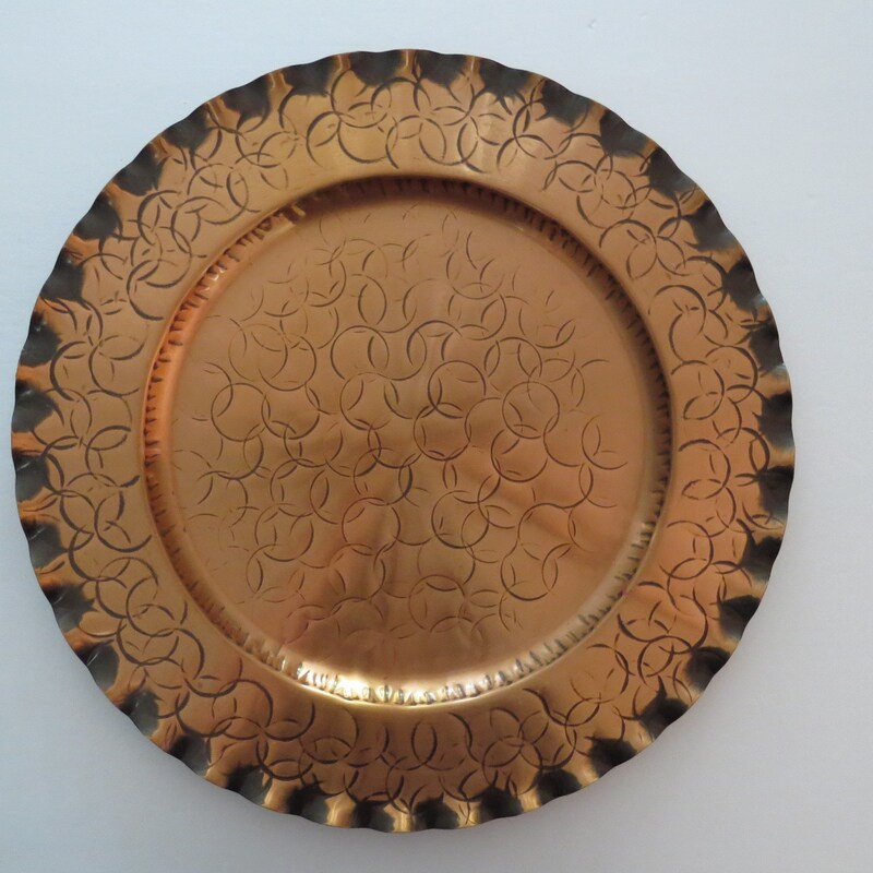 Large Copper Tray - Etsy