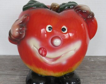 Apple Piggy Bank - Etsy