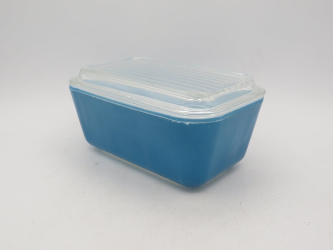Pyrex Blue Refrigerator Dish With Lid, 502-B, Dark Turquoise, Teal - Etsy