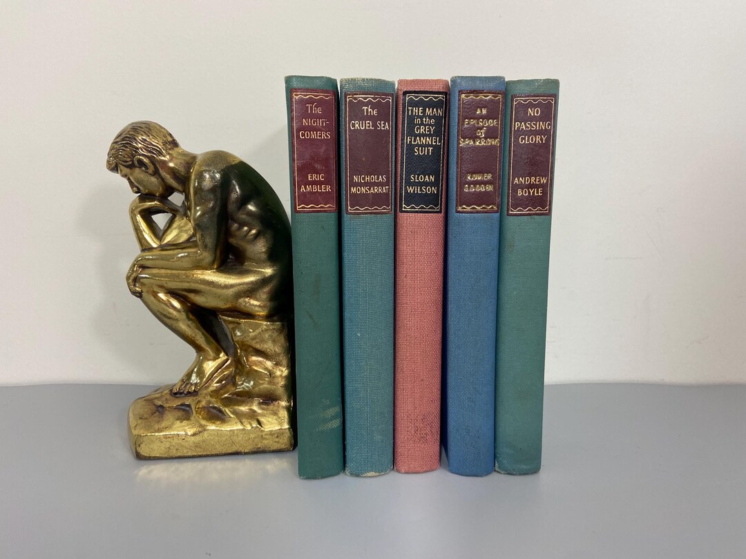 Vintage 1950s Book Collection, Small Book Set, Blue Green Red Books - Etsy