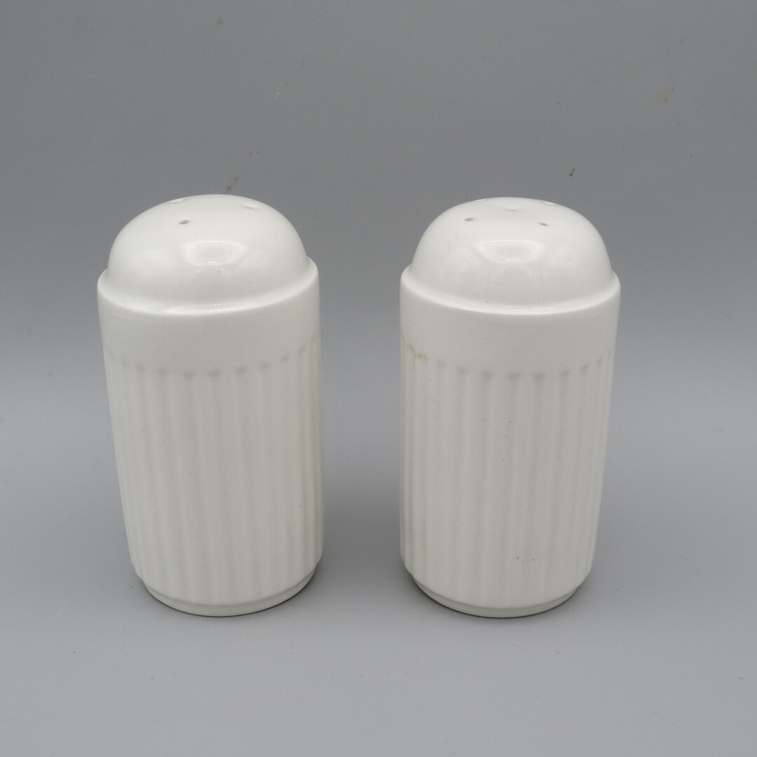 Johnson Brothers Athena Salt and Pepper Shakers: Mid-century White ...