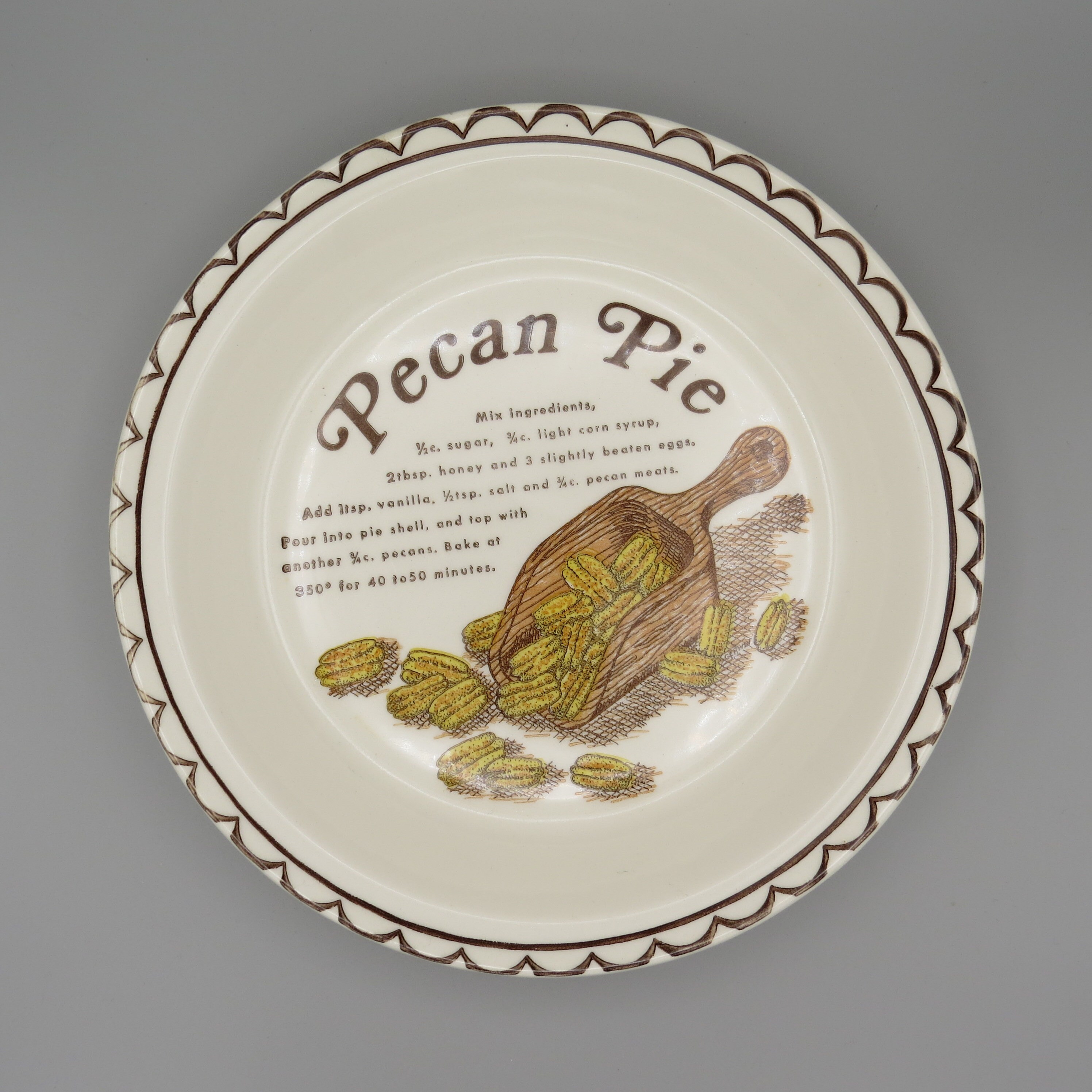 Pecan Pie Plate Recipe Pie Plate Ceramic Pie Plate Vintage | Etsy Pecan Pie Plate Recipe Pie Plate Ceramic Pie Plate Vintage | Etsy