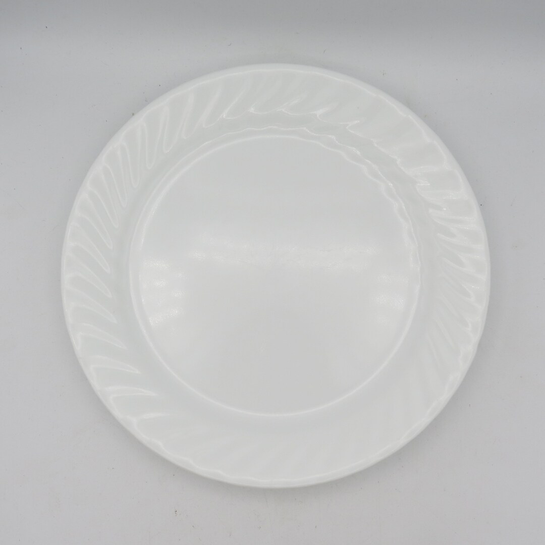 Corelle White Swirl Dinner Plates, Set of 2, 10", Enhancements, Swirl ...