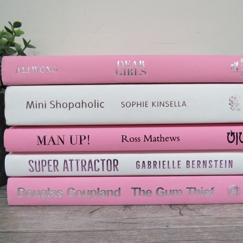 Decorative Neutral Earth Tone Book Shelf Decor Bundle of Pink - Etsy