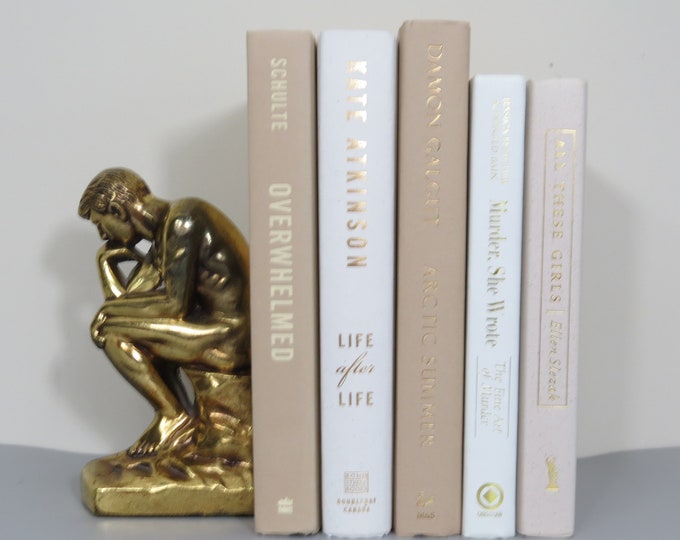 Cream and Tan Books, Neutral Book Set, Themed Book Bundles, Colourful ...
