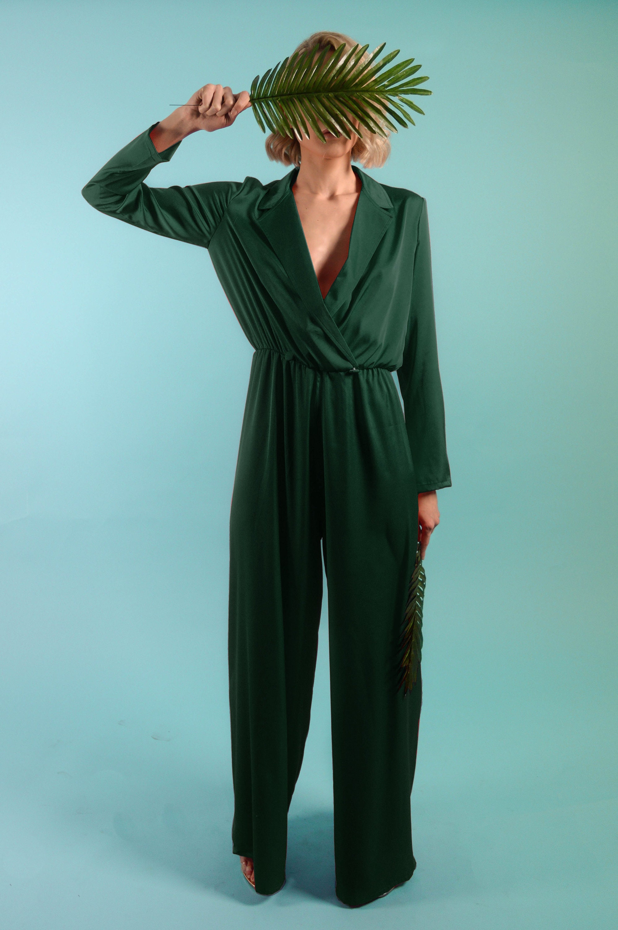 Silk Satin Jumpsuit - Etsy
