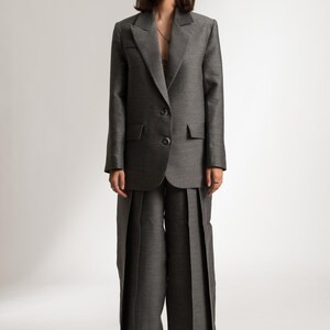 Custom Made Workwear High Waist Wool Pants - Etsy