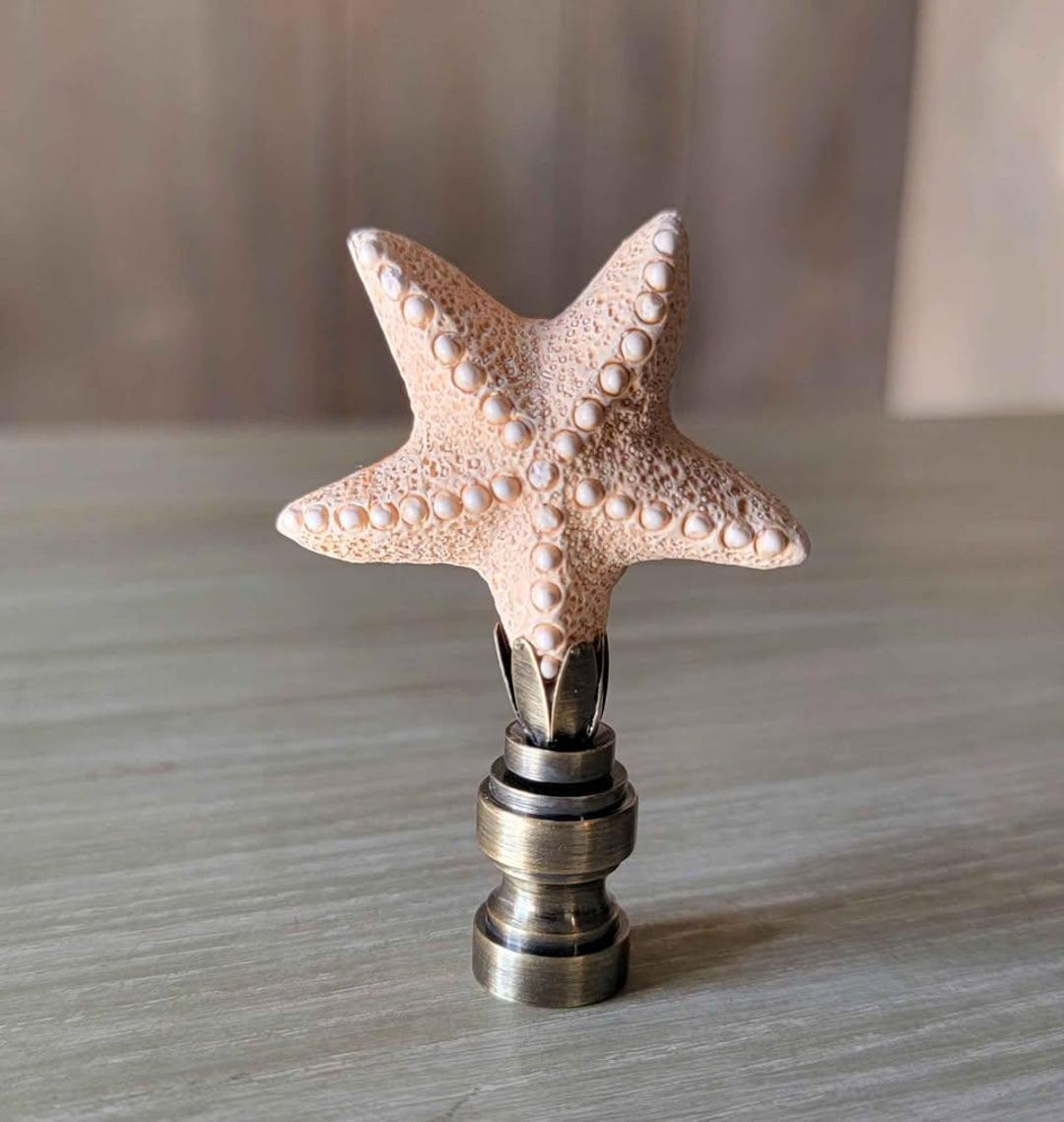 Starfish Lamp Shade Finial - Etsy