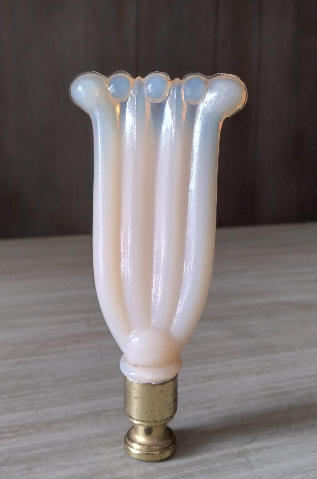 Vintage Aladdin Lamp Finial With Alacite Opaque Glass - Etsy