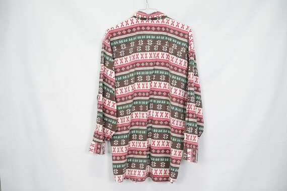 Vintage Hurricane Colorful Crazy Pattern Thick Shirt … - Gem