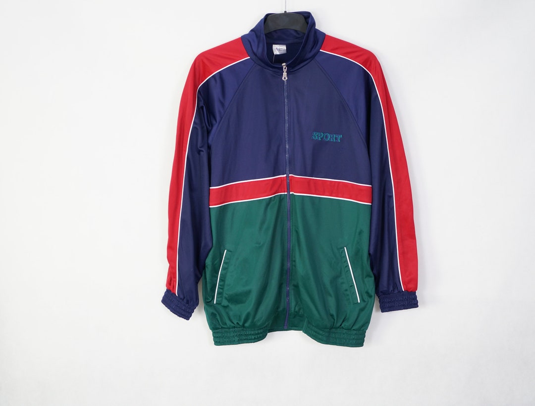 Vintage Training Jacket Sports Jacket Size. XXL Sportswear Old School ...