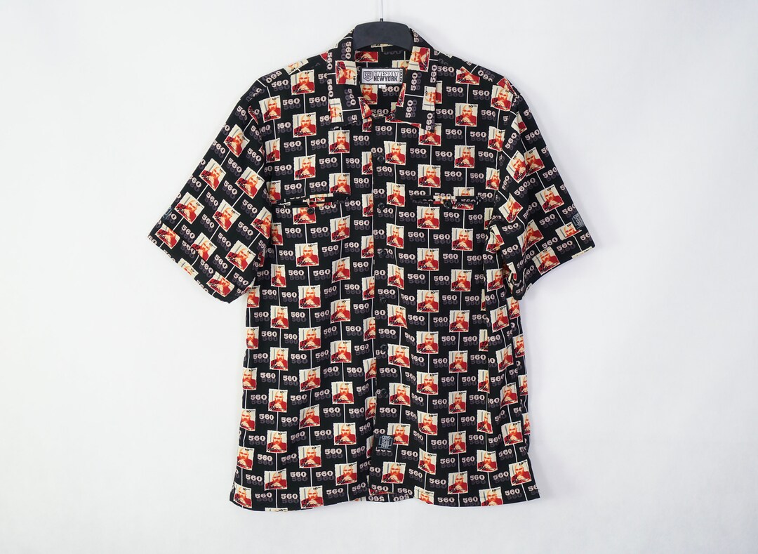 Vintage Five Sixty New York Colorful Hawaii Crazy Pattern Shirt Retro Size L Old School 90s - Etsy