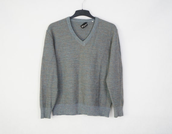 Vintage Mario Storti Colorful Crazy Pattern Sweater S… - Gem