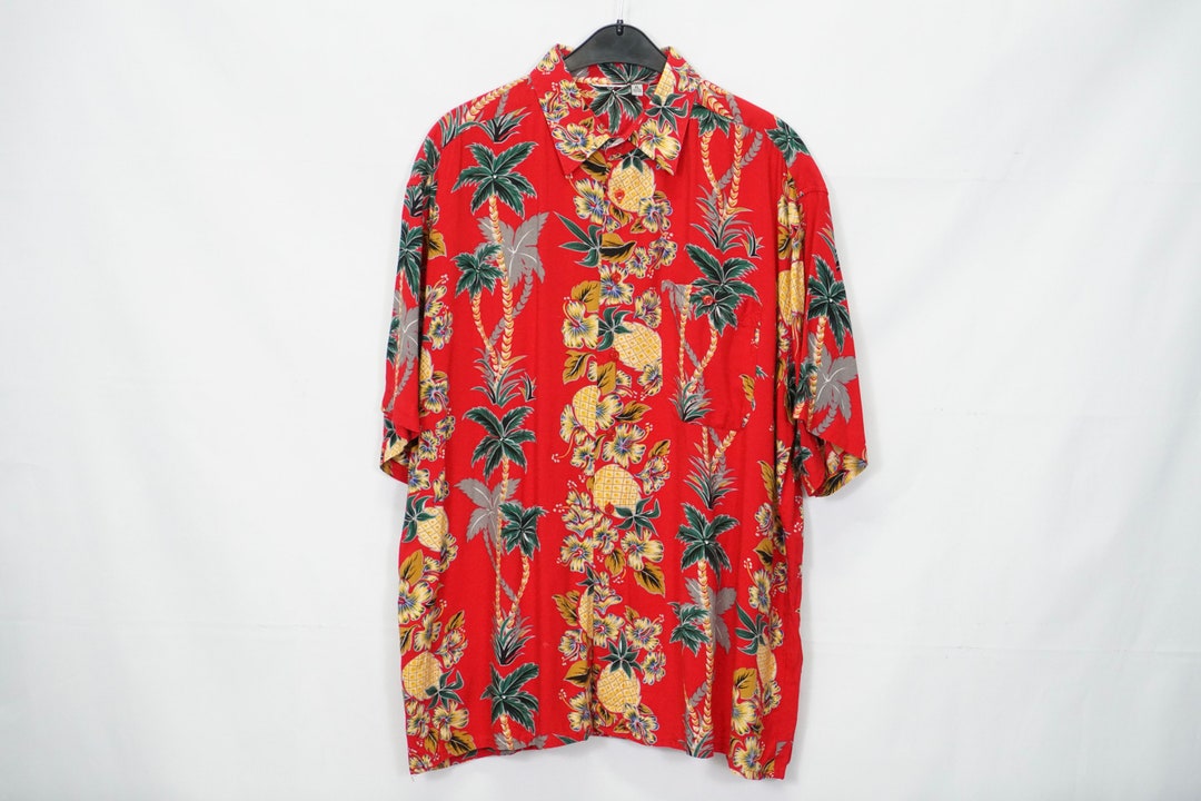 Vintage Hawaiian Shirt Crazy Pattern Shirt Shirt Retro Gr. XL Oldschool ...