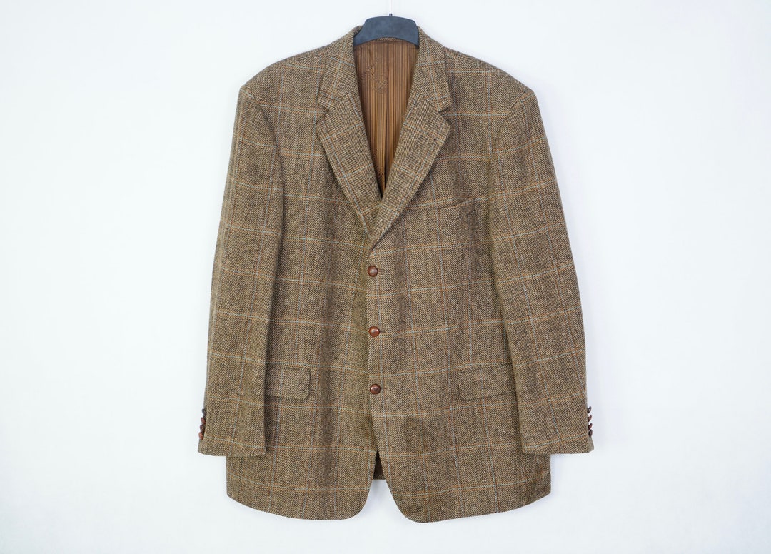 Harris Tweed / Mario Barutti Men's Jacket Size. 60 - Etsy