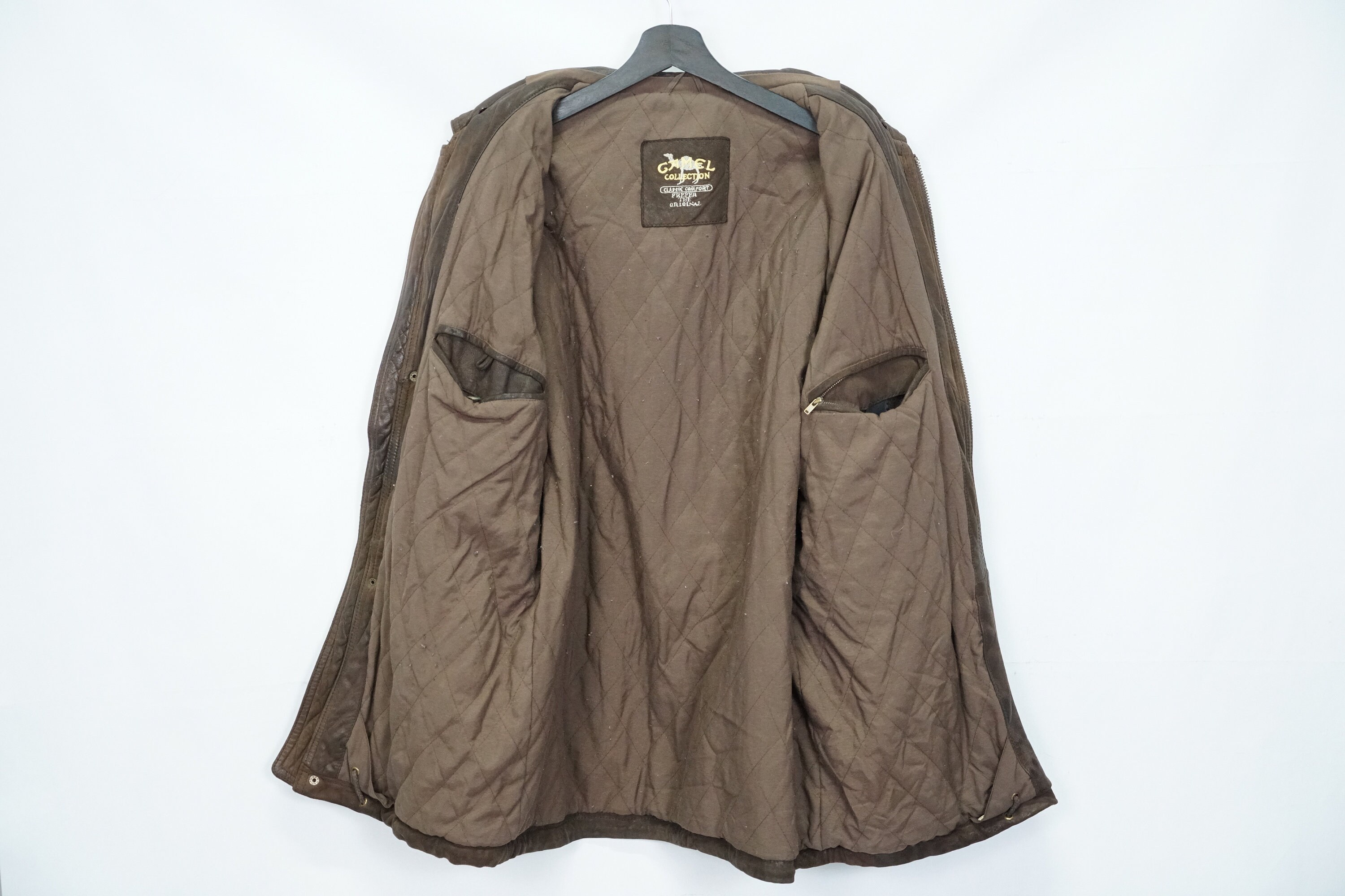 Vintage Camel Collection Men's Leather Jacket XL Genuine Vintage Camel Collection Men's Leather Jacket XL Genuine