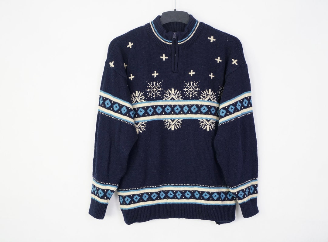 Vintage Active Swiss Design Colorful Crazy Pattern Sweater - Etsy