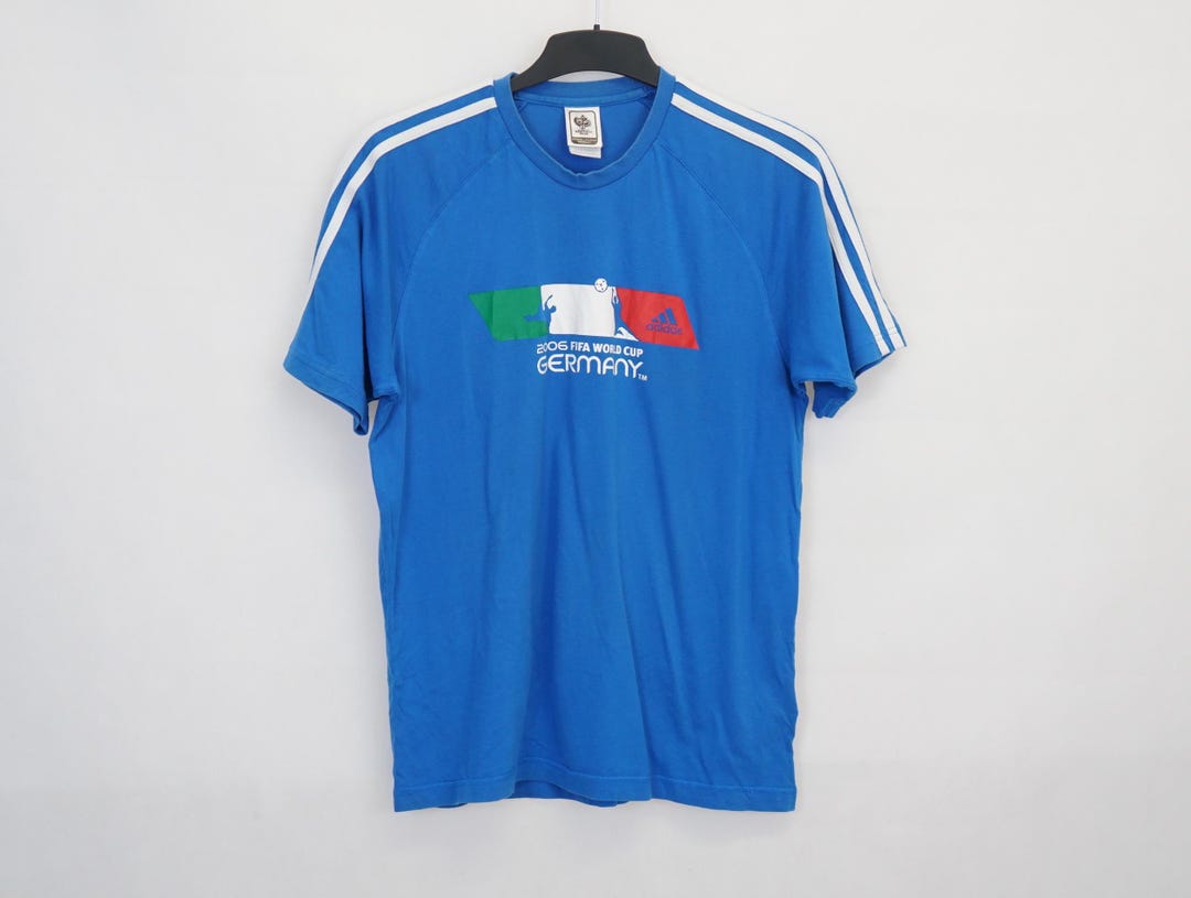 Vintage Adidas 2006 Italy Fifa World Cup Germany T-shirt Size M M ...