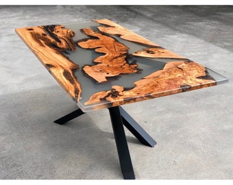 Epoxy Map Table - Etsy