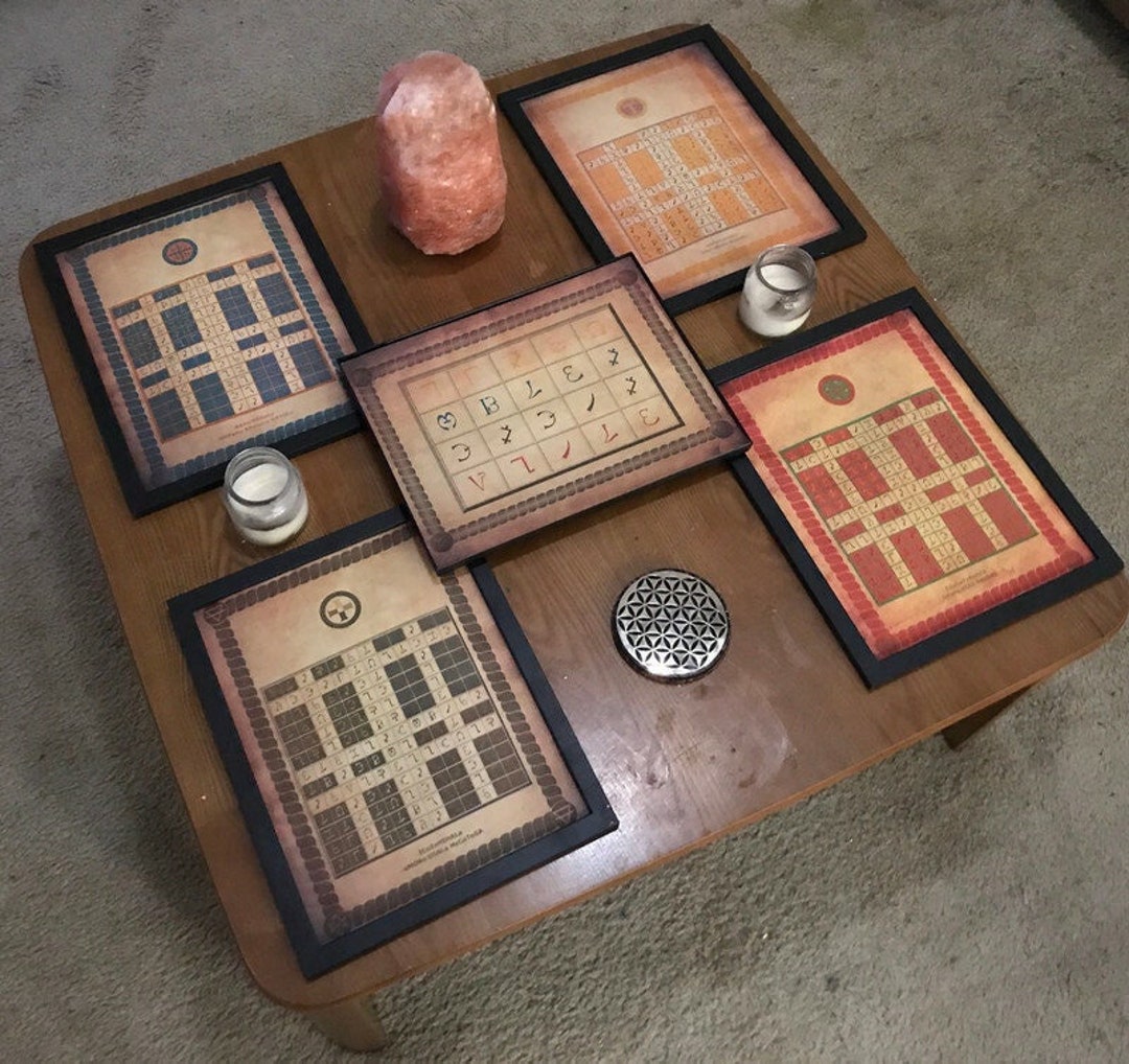 Enochian Watchtowers & Tablet of Union - Etsy