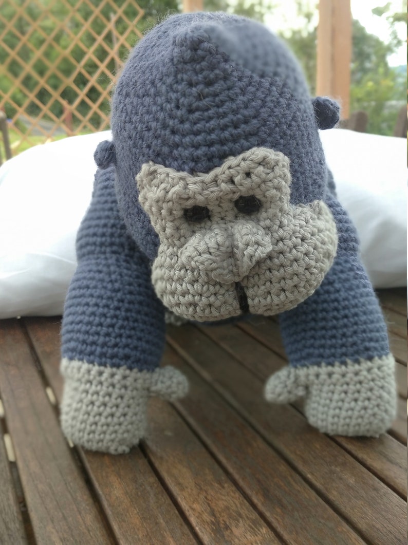 Gorilla Cracking Gurumi Handmade Crochet - Etsy