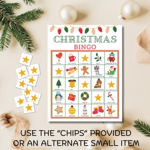 Printable Christmas Bingo Game for Family Celebration or Classroom ...