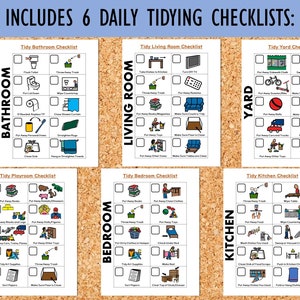 Kids Chore Chart Printable Bundle / Summer Chore Chart / Cleaning List ...