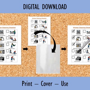 Kids Chore Chart Printable Bundle / Summer Chore Chart / Cleaning List ...