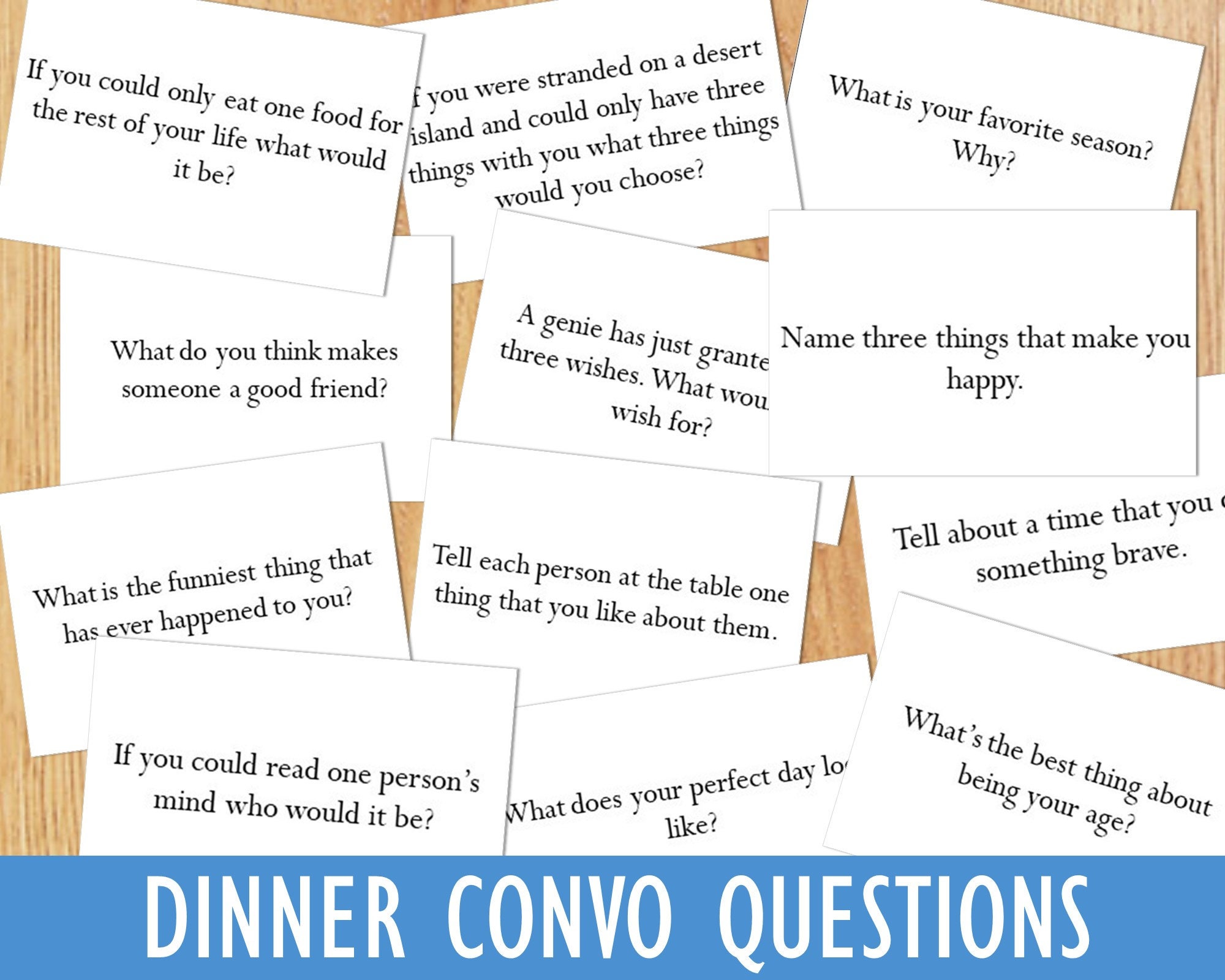 Dinner Conversation Bundle for Families - Etsy