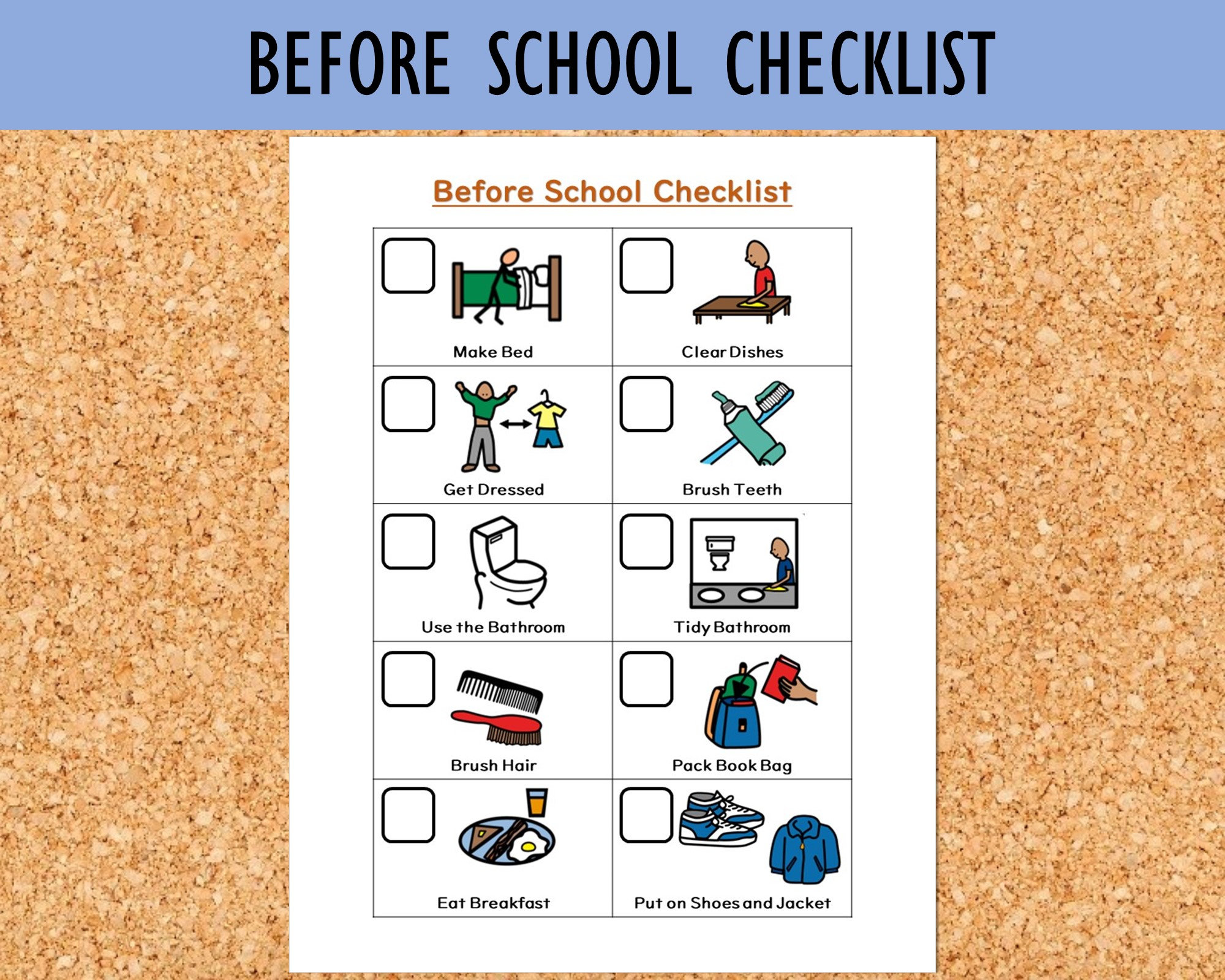 Morning and Afternoon School Routine Checklist for Kids - Etsy Morning and Afternoon School Routine Checklist for Kids - Etsy