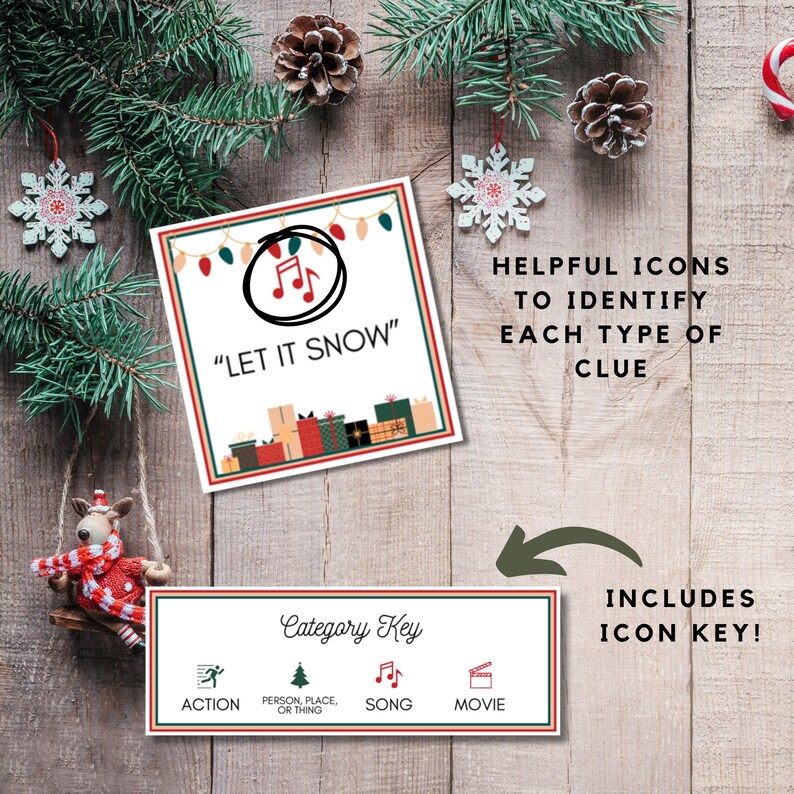 Christmas Charades Printable Cards: A Fun Christmas Game for Adults or ...