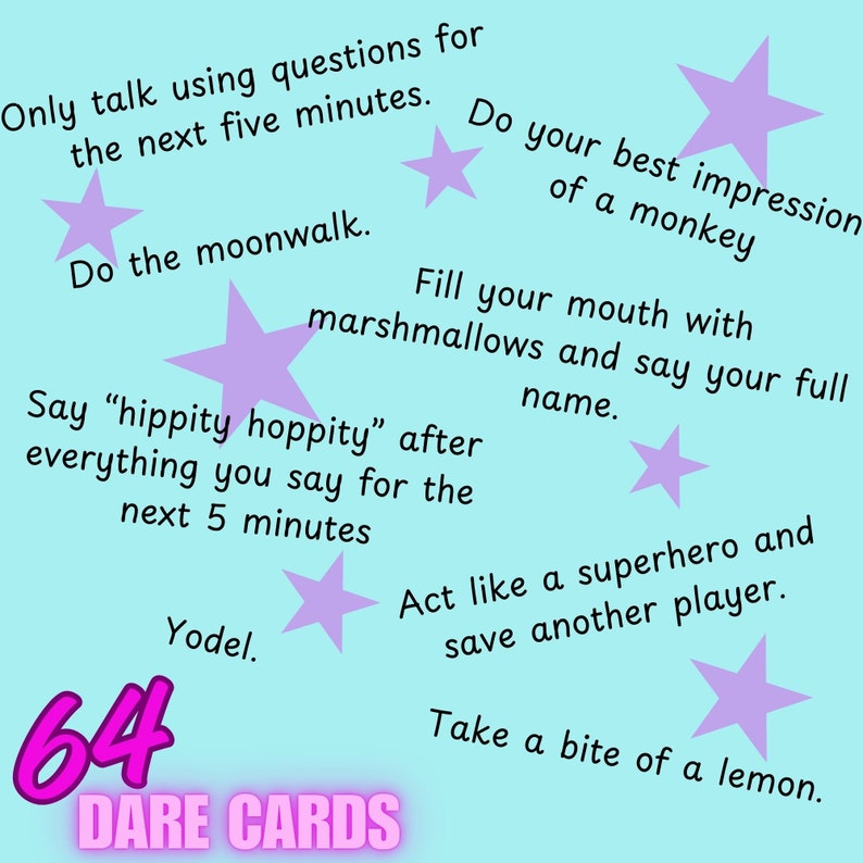 Truth or Dare for Girls - Etsy