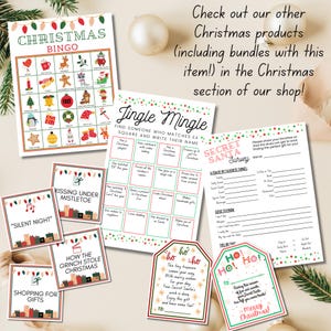 Christmas Mingle Bingo - Mix and Mingle Bingo for Work or Classroom ...