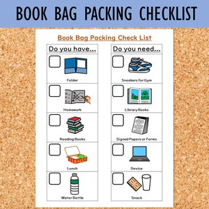 Morning and Afternoon School Routine Checklist for Kids - Etsy