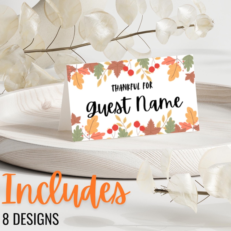 Thanksgiving Leaf Name - Etsy